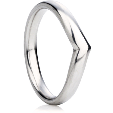V shaped Wedding Ring | DUO Jewellery